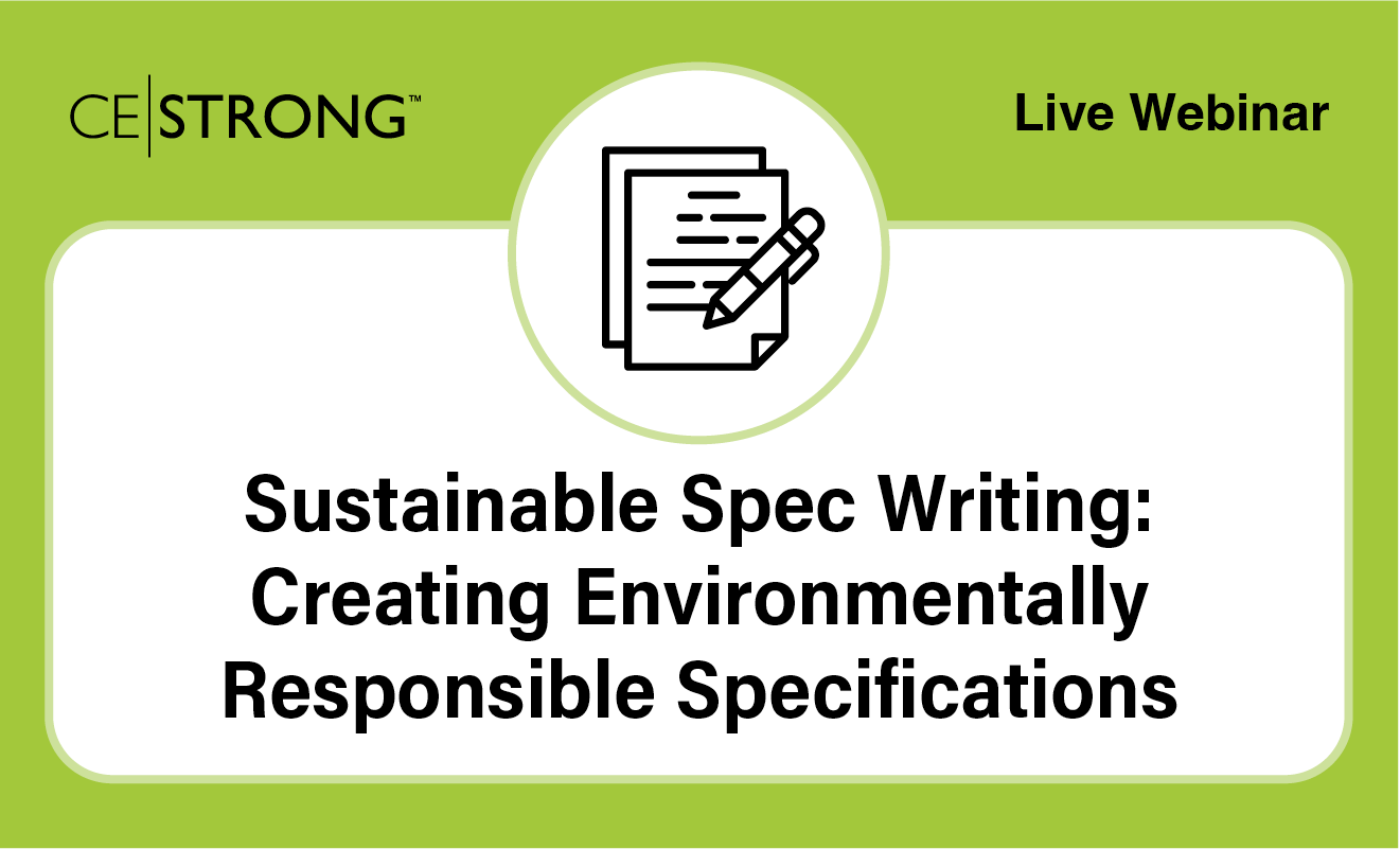 Sustainable Spec Writing: Creating Environmentally Responsible ...