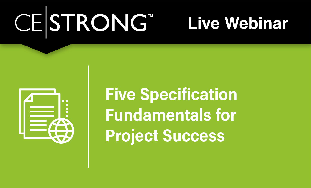 Five Specification Fundamentals for Project Success - CE | Strong